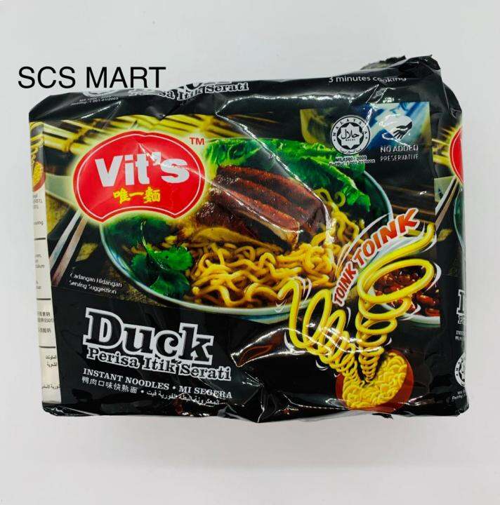 Vit's Instant Noodles Duck (5pkts) 唯一面鸭肉口味快熟面 Mi Segera Perisa Itik ...