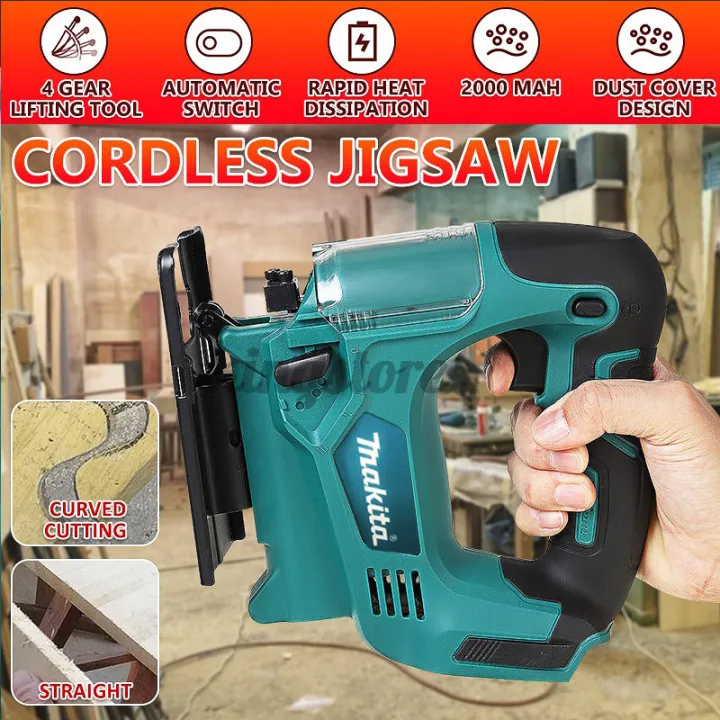 68V Cordless Electric Jigsaw 600W Cutting Machine For Woodworking Wood ...