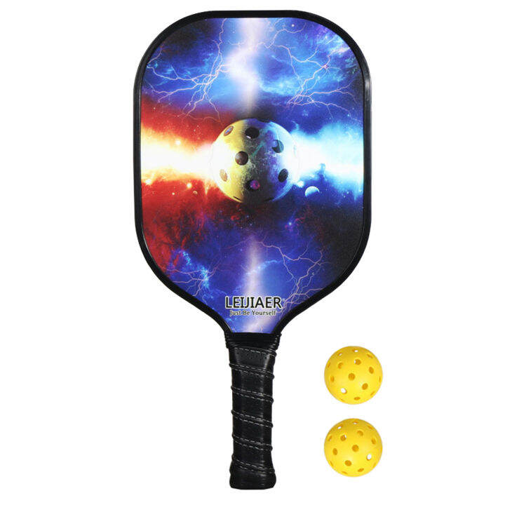 TOMSHOO Ultralight Pickleball Paddle and Ball Set Carbon Fiber Surface ...