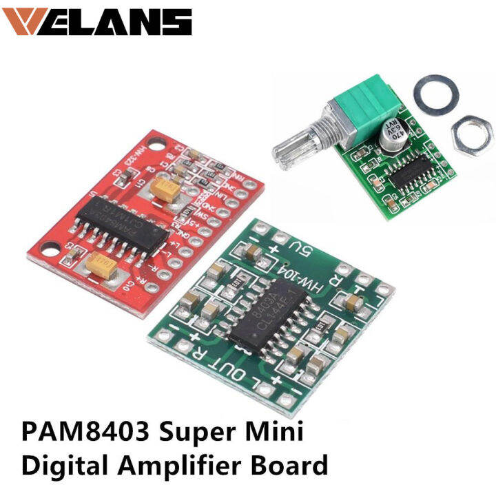 PAM8403 module Super digital amplifier board 2X3W D Class digital amplifier board efficient ...