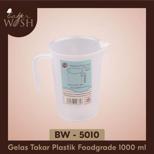 Gelas Takar Plastik Foodgrade Import/ Measuring Cup 1000 ml BW - 5010 ...