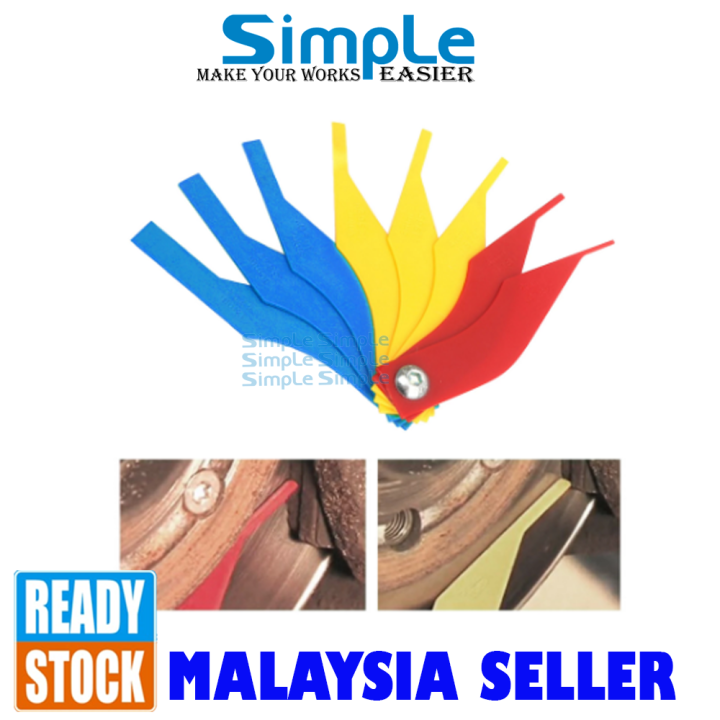 Brake Pad Measuring Tool Gauge Feeler Tester Scale Lining Thickness ...