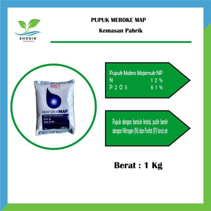 Pupuk Meroke MAP Kemasan Pabrik 1 Kg | Lazada Indonesia
