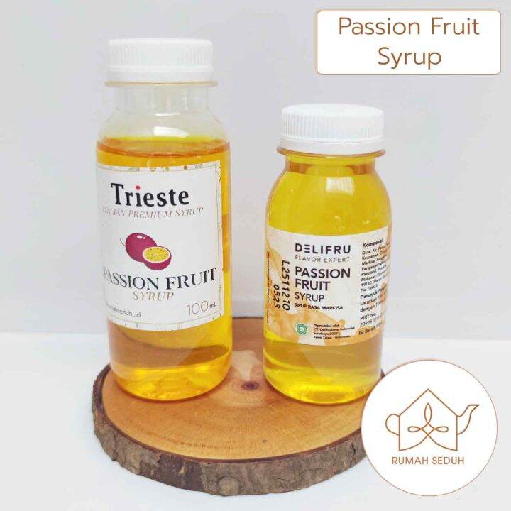 100mL Sirup Passion Fruit merk Trieste Delifru - Markisa Italian ...