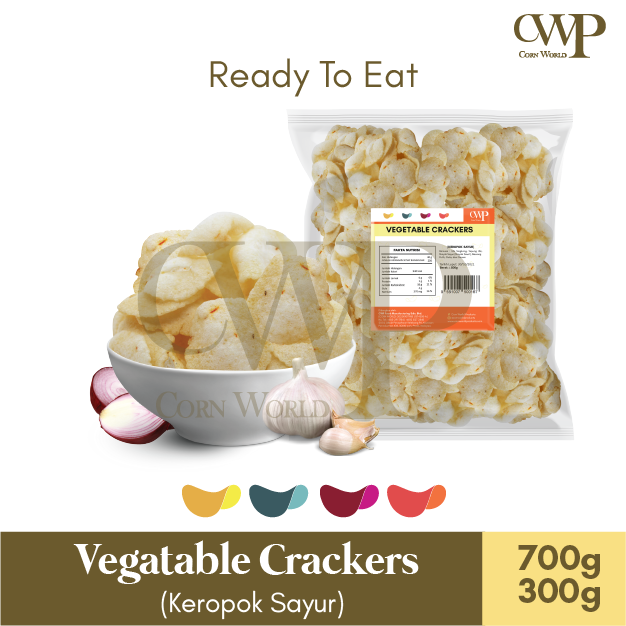 READY TO EAT VEGETABLE CRACKERS / KEROPOK SAYUR 350g | Lazada