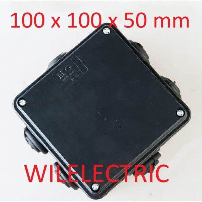 Junction box 10 x 10 x 5 cm hitam MG duradus | Lazada Indonesia