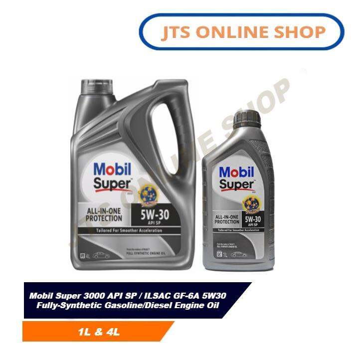 Mobil Super 3000 API SP / ILSAC GF-6A 5W30 Fully-Synthetic Gasoline ...