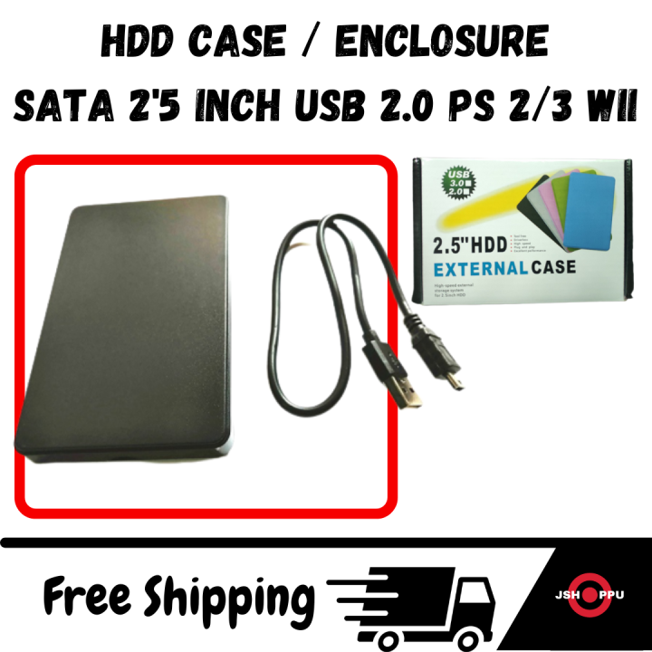 Casing HDD Enclosure Hardisk 2.5 Eksternal Sata External PS 2 3 WII ...