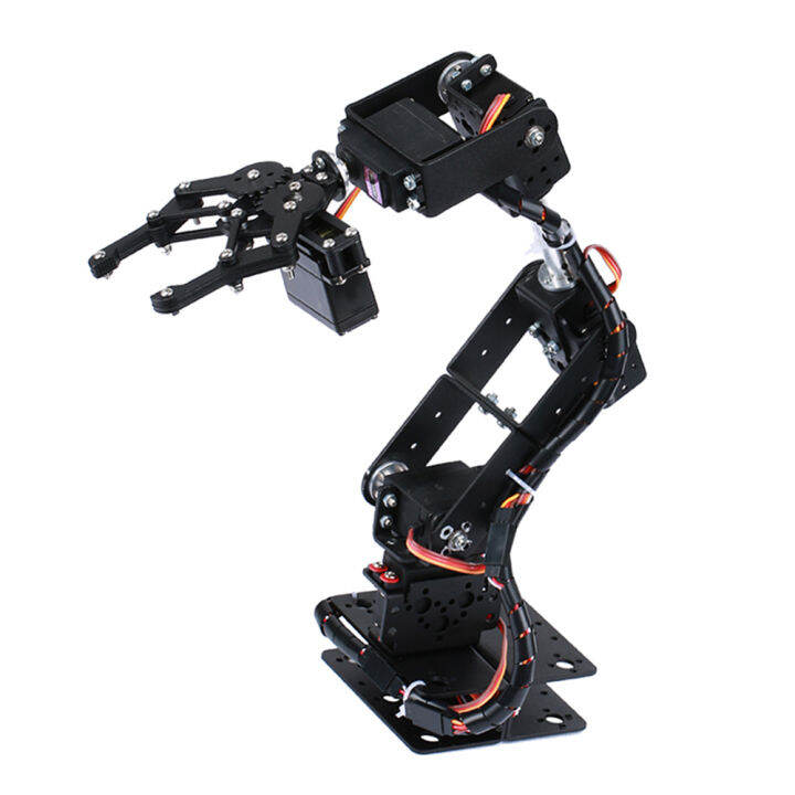 6 DOF Robot Manipulator Metal Alloy Mechanical Arm Clamp Claw Kit MG996R for Arduino Robotic ...