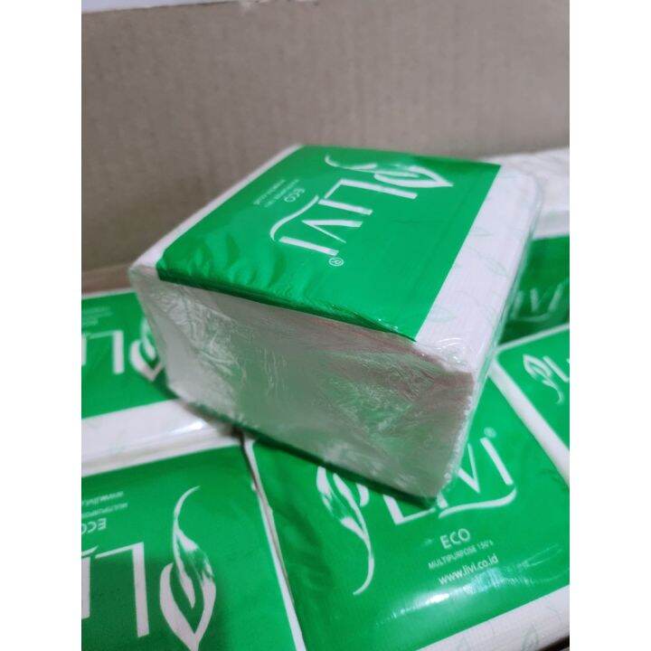 Tissue Livi Eco Multipurpose 150 sheet 2ply l Tisu Tisue Meja Makan Pop ...