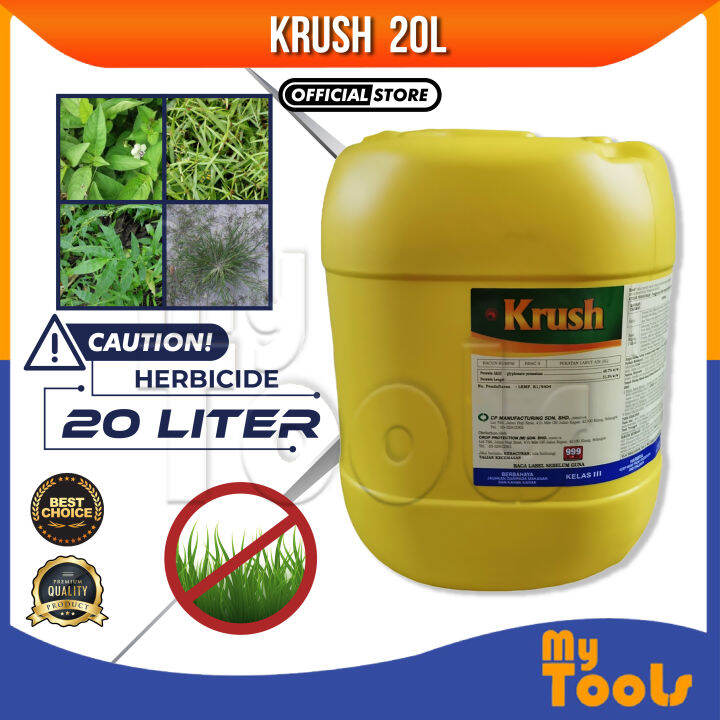 Mytools Krush 20 Liter Krush Glyphosate-potassium 48.7% Herbicide Racun ...