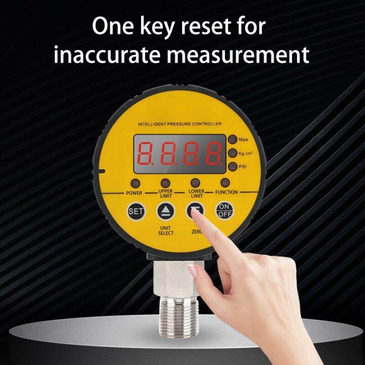 Official Shipment G1/4 Digital Pressure Gauge Digital Intelligent Pressure Gauge Pump Negative ...
