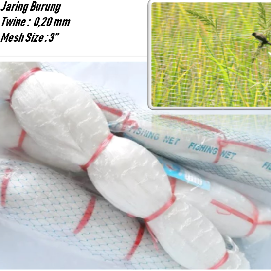 Jaring Burung Nylon Putih 3Inch | Lazada Indonesia