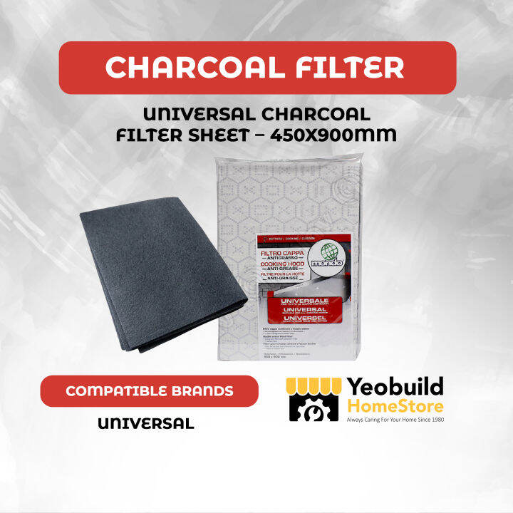 Universal charcoal filter sheet – 450x900mm for Cooker Kitchen Hood ...