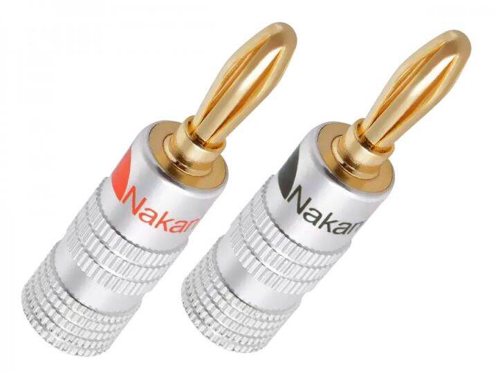 NAKAMICHI BANANA PLUG GOLD PLATED A SET OF 8PCS | Lazada Singapore