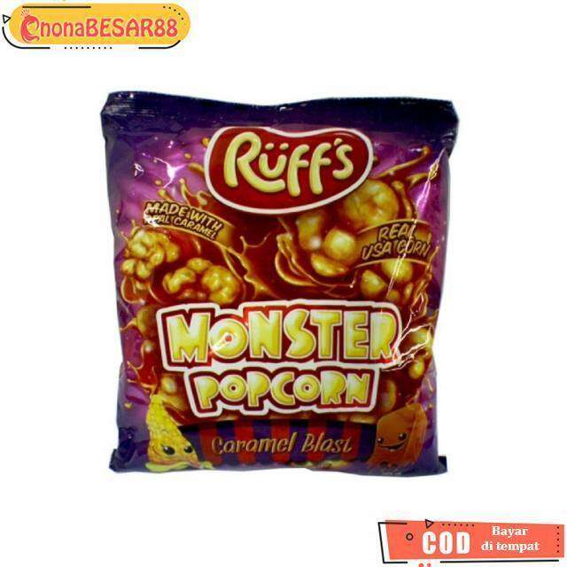 Ruffs MONSTER POPCORN Caramel Blast 80gr / Ruff's / Snack Cemilan Pop ...