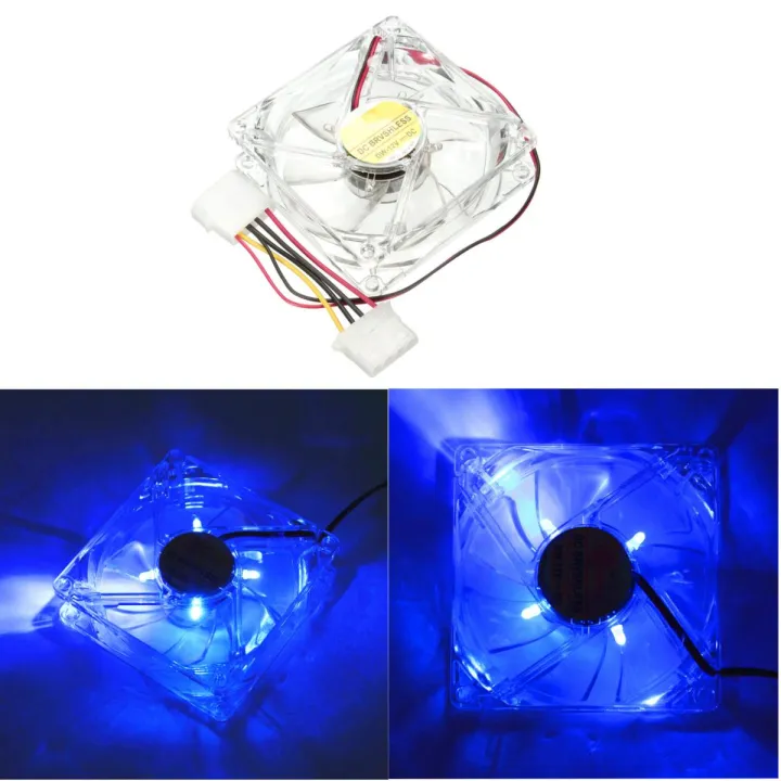 80mm Led Fan (blue led) | Lazada PH