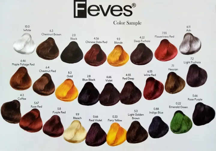 Feves Hair Color Cream / Cat Rambut Miranda Besar 60 mL / Feves cat ...