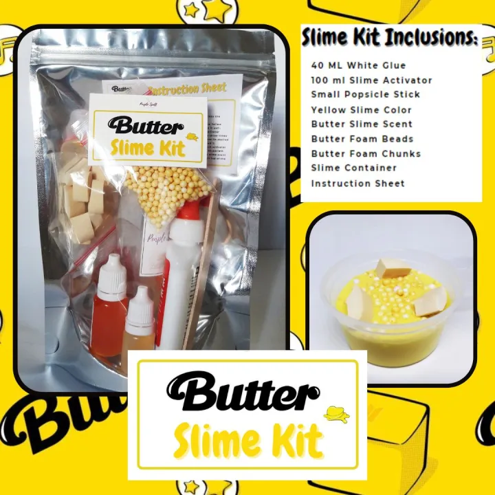 Purple Spell BTS Butter Inspired Slime Kit Free 1 Photo Card | Lazada PH