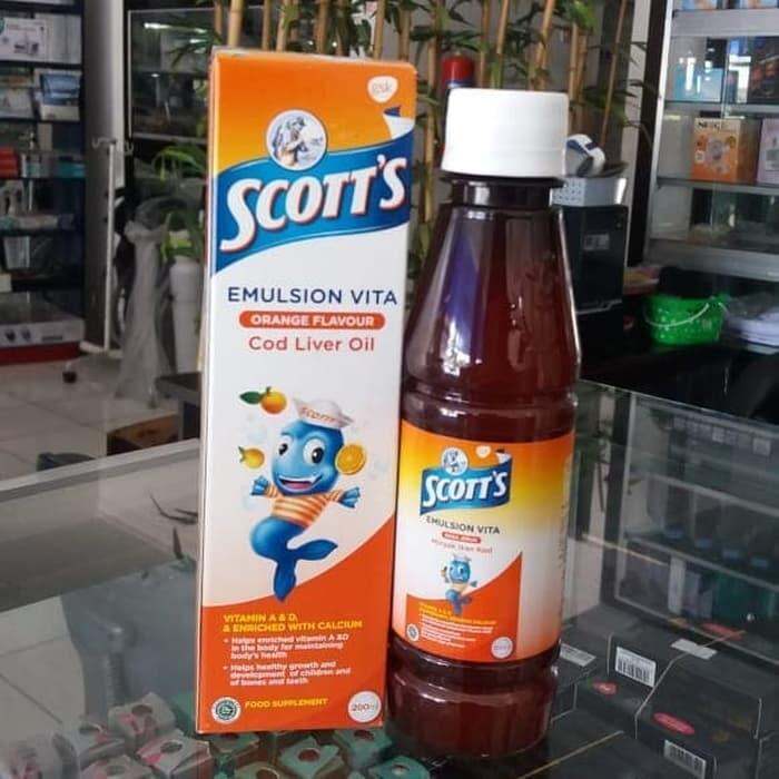 SCOTT'S EMULSION (ORANGE) COD LIVER OIL 200ML | Lazada