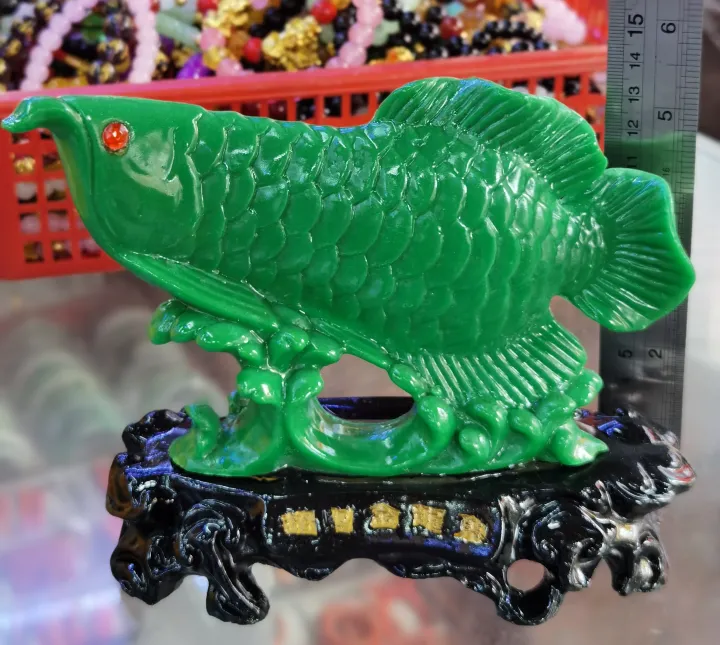 green arowana/ fish good lucky charms | Lazada PH