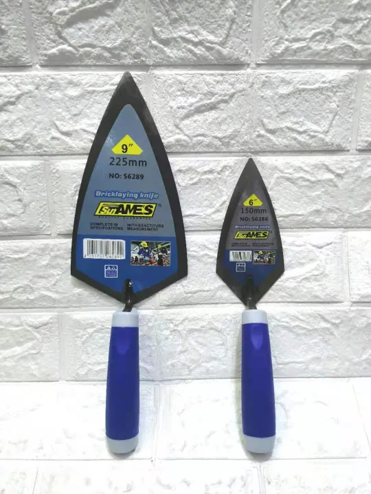 Pointed cement knife wooden handle forging single point bricklaying ...