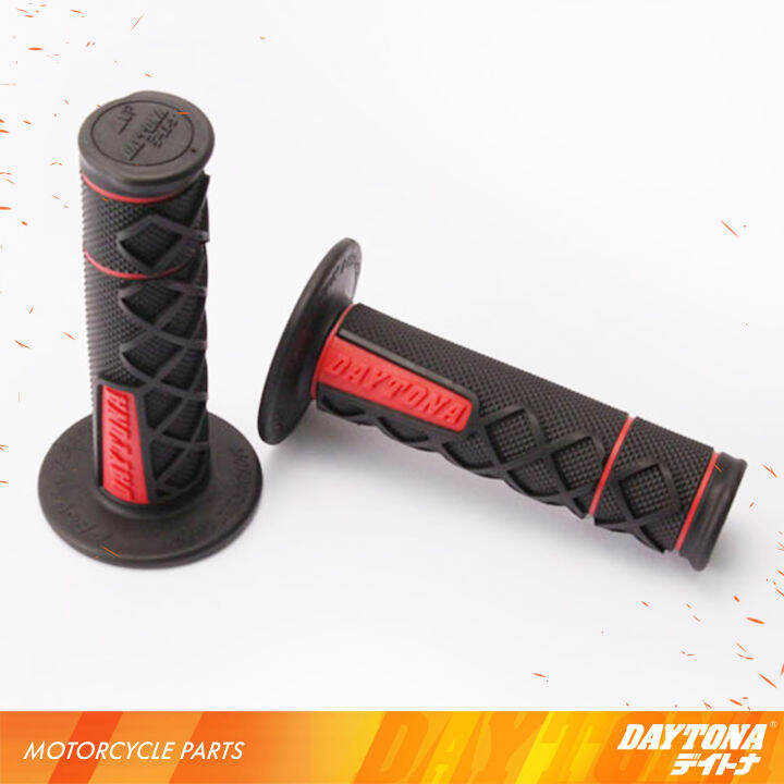 DAYTONA Supercross Grips - Red/Black | Lazada PH