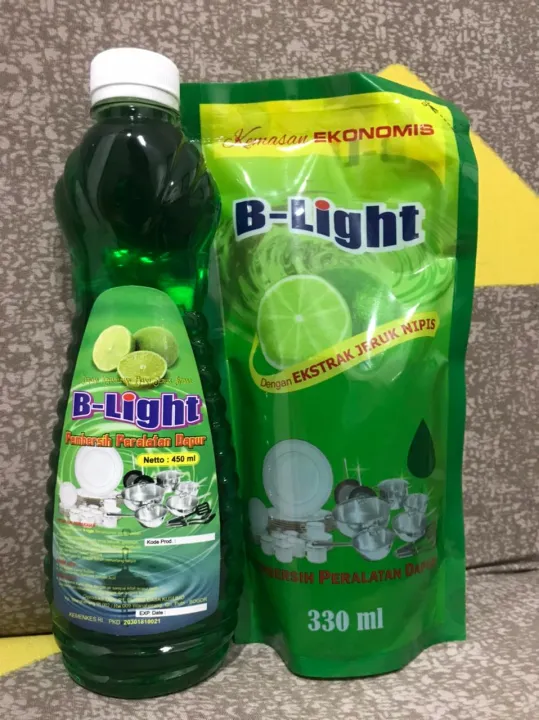 [COMBO VIRAL 1] Sabun cuci piring B-Light reffill 330 ml + botol 450 ml ...