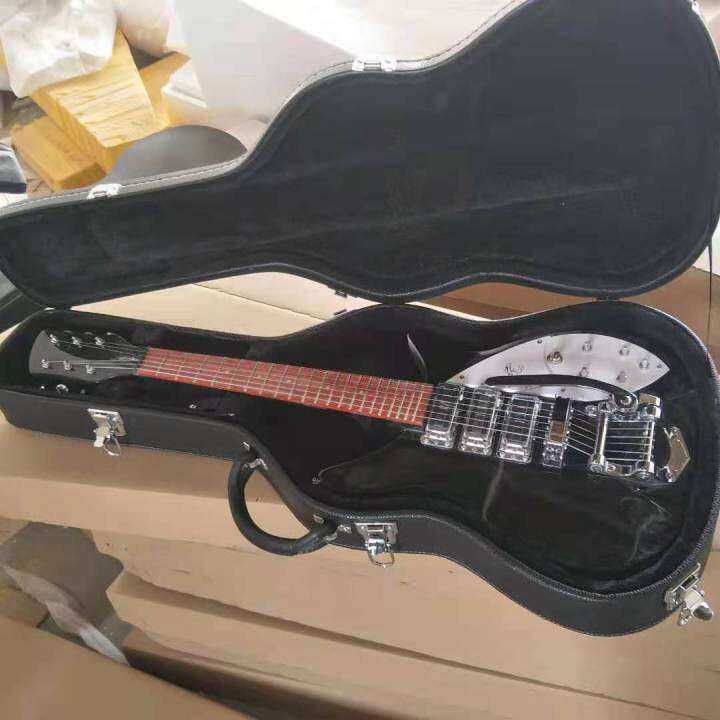 Custom Rickenback 325 3 Pickups Electric Guitar Dot Inlays Rick 330 ...