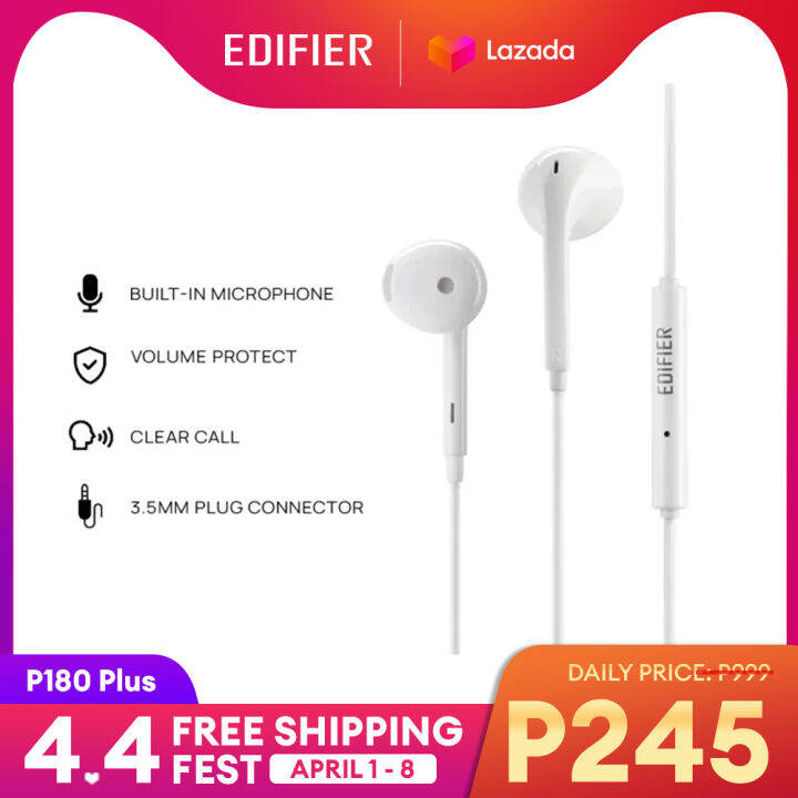Edifier P180 Plus / P180 Type-C Built-in Microphone HD Voice Free ...