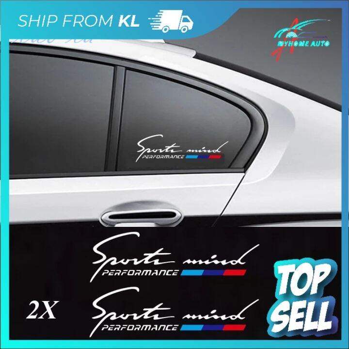 BMW M Power Performance Car Windows Sticker - 1 Set 2 Pcs | Lazada