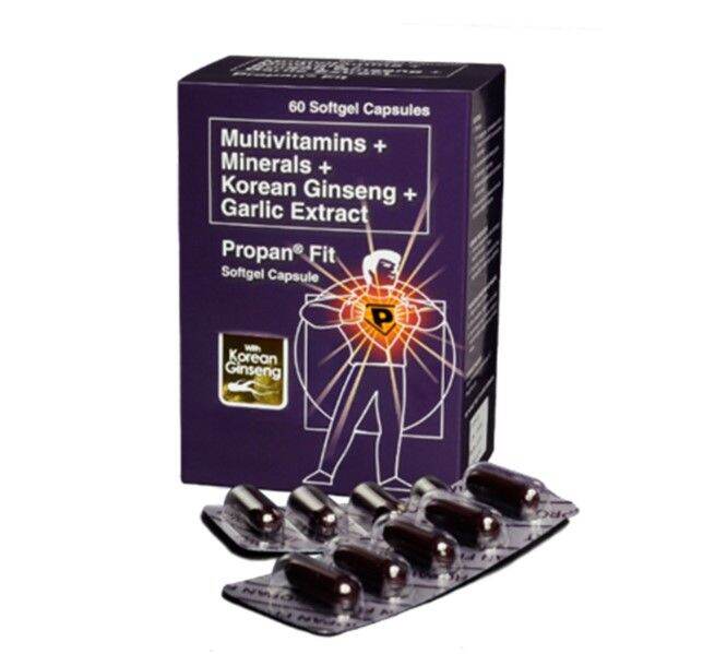 Propan Fit Multivitamins + Minerals + korean Ginseng and Garlic Extract ...