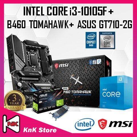 MSI MAG B460 TOMAHAWK B460 LGA1200 MOTHERBOARD + Intel 10TH GEN CORE ...