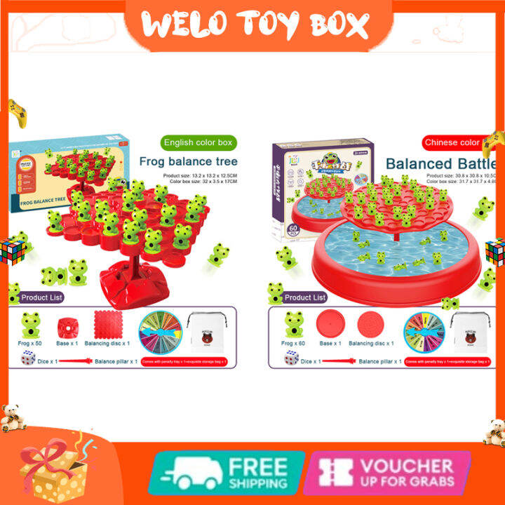 Balanced Tree Frog Educational Toys Balance Board Game For Kids Number ...