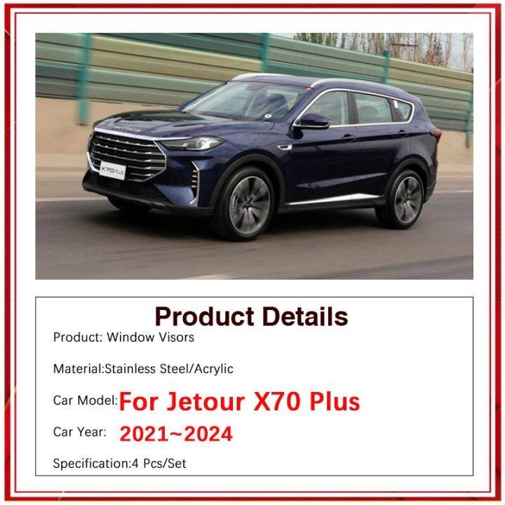 [new and original] Car Window Visors For Jetour X70 70 Plus 2021 2022 ...