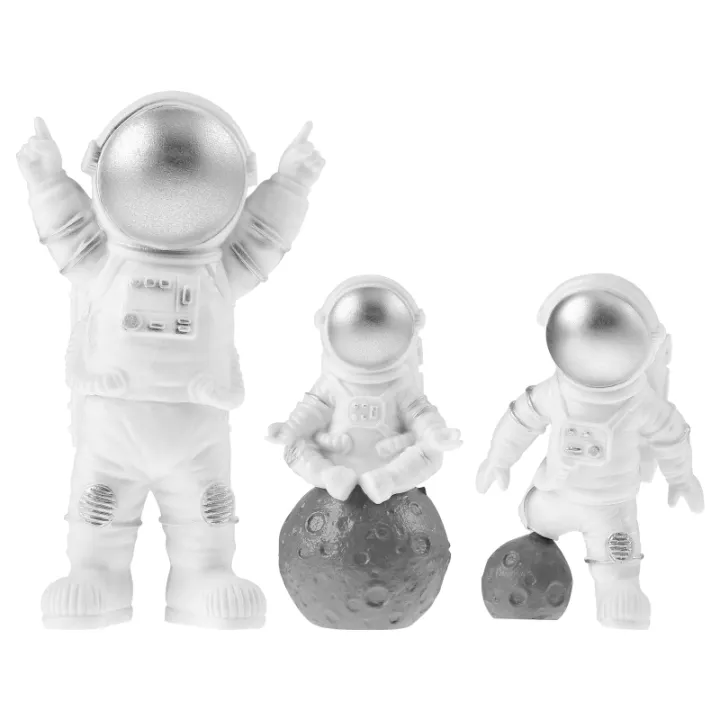HOMEMAXS Aboofan 3pcs Astronaut Figurine Creative Spaceman Craft ...