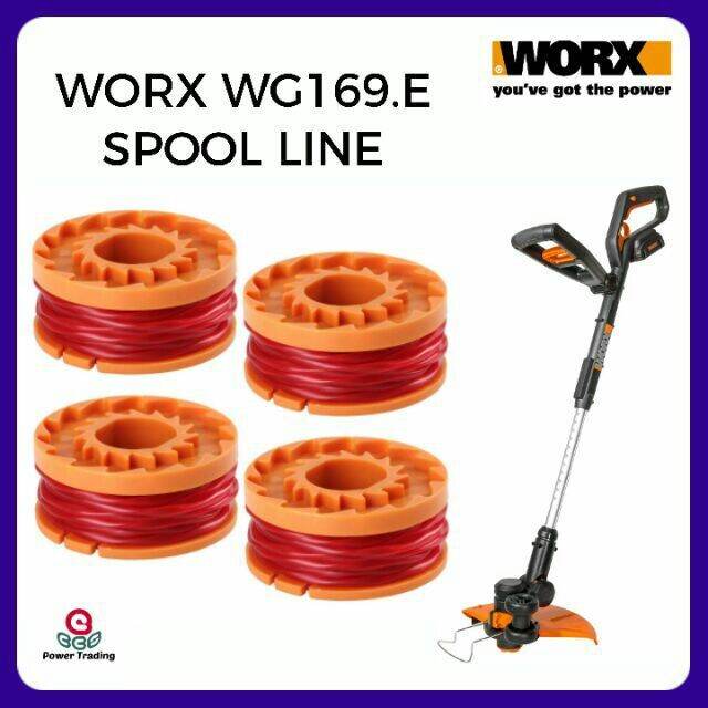 SPOOL LINE STRING CUTTER REFILL FOR WORX WG169E 20V CORDLESS GRASSS ...