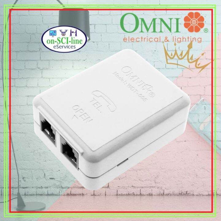 Omni Telephone Outlet Box 1 or 2 Line WST 005 WDT 005 | Lazada PH