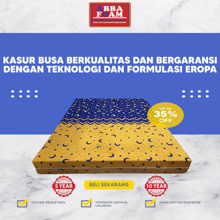 Kasur Busa Murah Motif Bulan Bintang Semua Ukuran Tinggi 14,19,29 ...