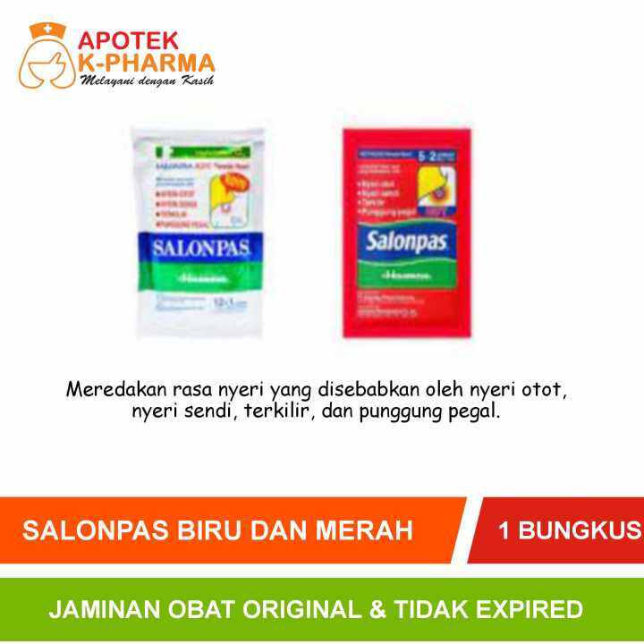 Salonpas Biru Dan Merah Isi 1 Bungkus | Lazada Indonesia