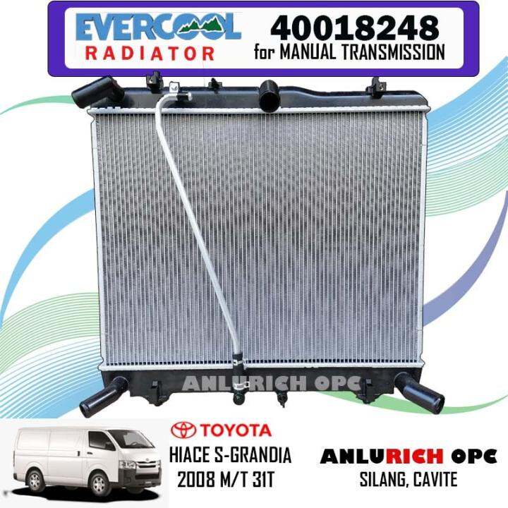 EVERCOOL RADIATOR ASSEMBLY FOR TOYOTA HIACE S-GRANDIA 2008 MANUAL ...