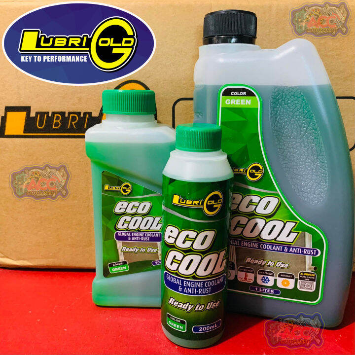 Lubrigold Eco Cool Coolant Green 200ml, 500ml & 1litre - Ready to use ...