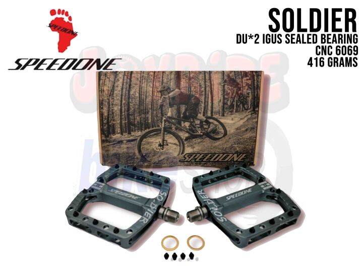 SPEEDONE FLAT PEDAL (SOLDIER/PILOT) (SEALED BEARING) | Lazada PH
