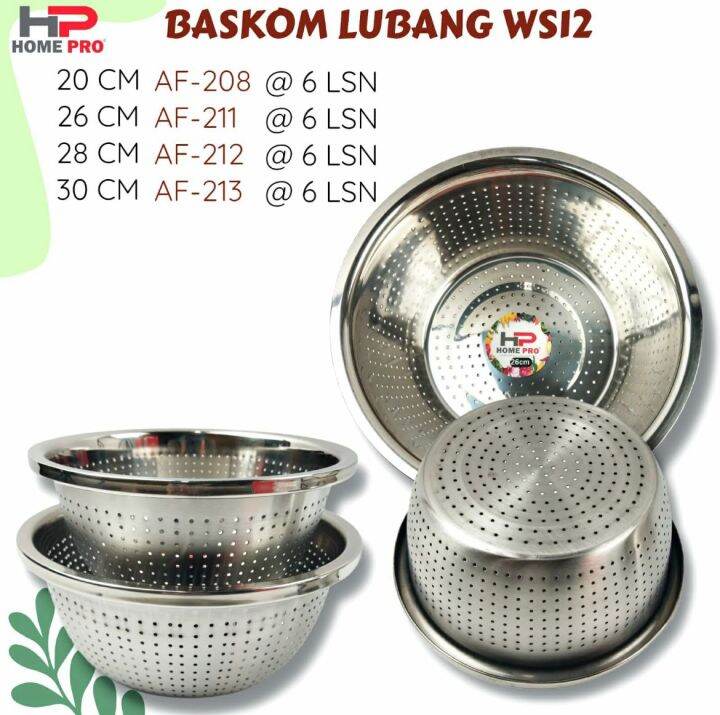 Baskom stainless steel dan Baskom Lubang Stainless steel | Lazada Indonesia