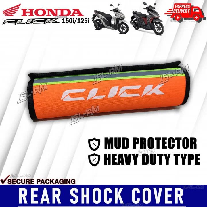 Honda Click Rear Shock Cover Orange Mud protector Plug and play | Lazada PH