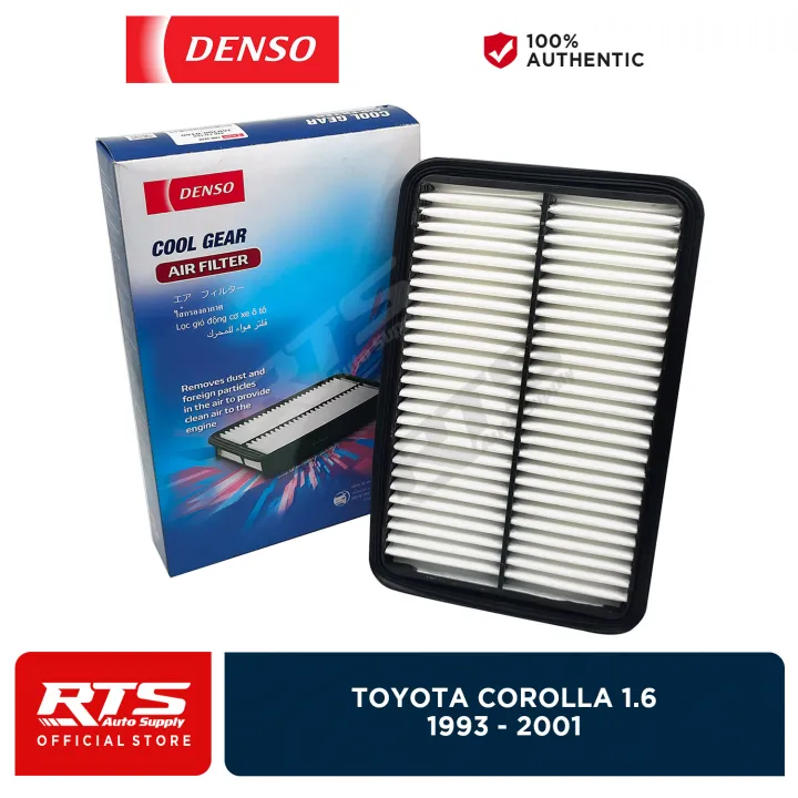 Denso Air Filter for Toyota Corolla 1.6 1993 - 2001 260300-0160 ( 17801 ...