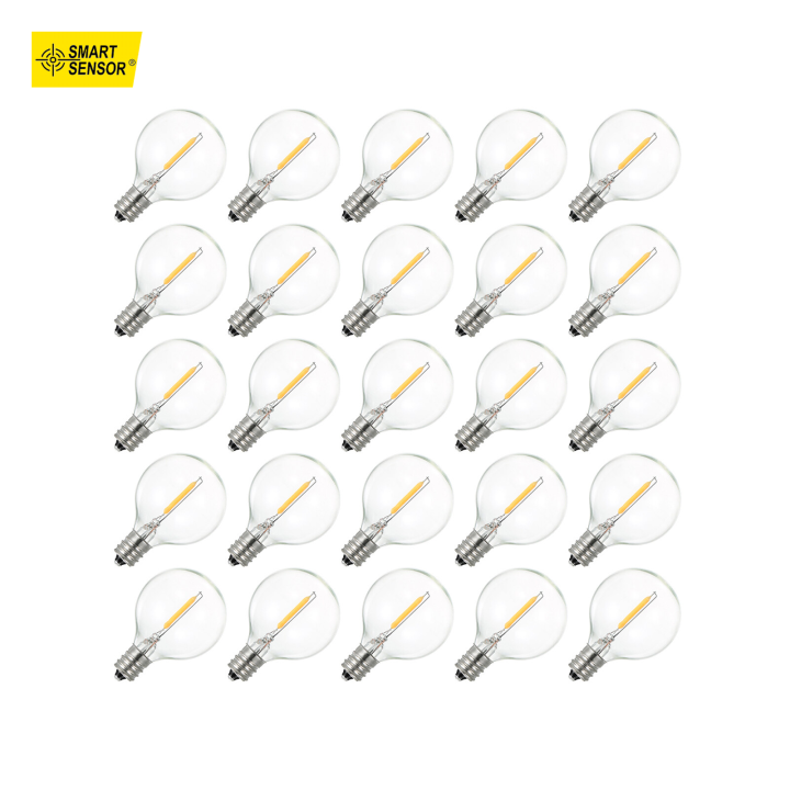 Smart Sensor AC230V Globe LED G40 Bulb Lamp 25 Pack E12 Base Socket ...
