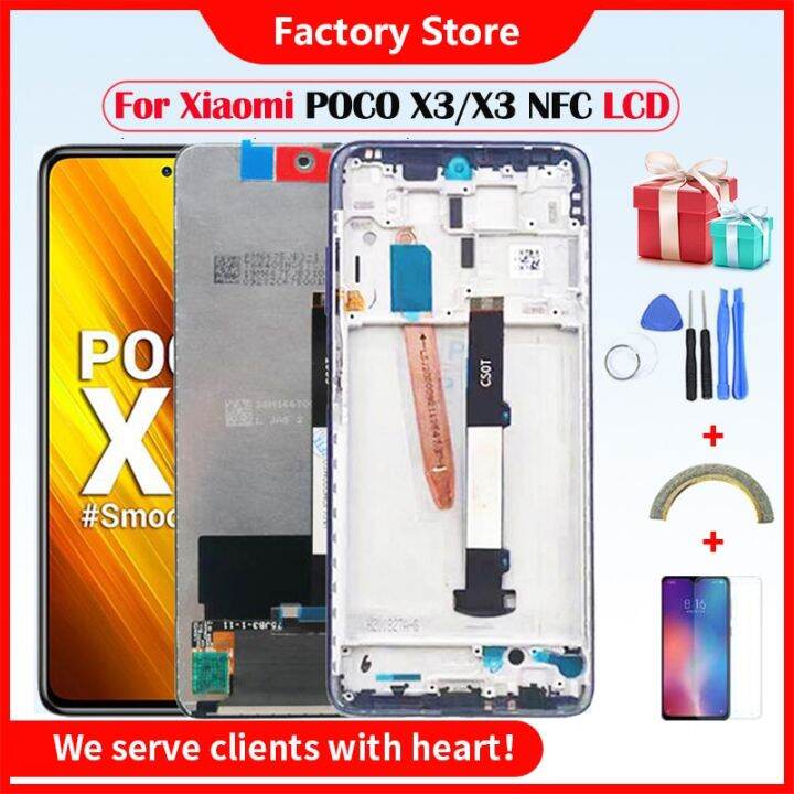 Lcd For Xiaomi Poco X3 Lcd With Frame Touch Screen Digitizer For Xiaomi Poco X3 Nfc Lcd Display ...