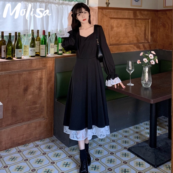Molisa Fashion เดรสสายเดี่ยวผู้หญิง เดรสแฟชั่นผญ ลายดอกไม้ เสื้อคาดิแกน ...