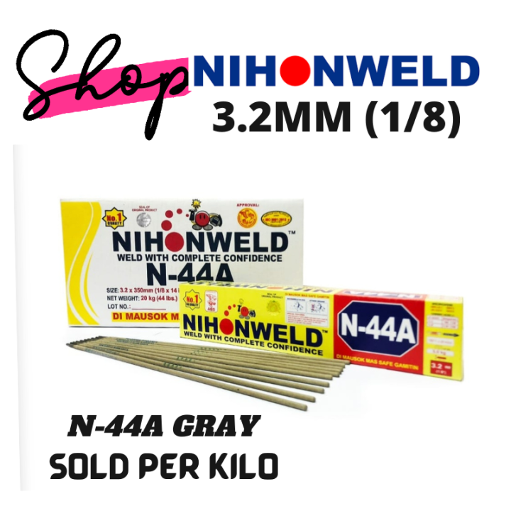 NIHONWELD WELDING ROD E6013 N44-A GRAY 3.2 MM (1 KG.) | Lazada PH